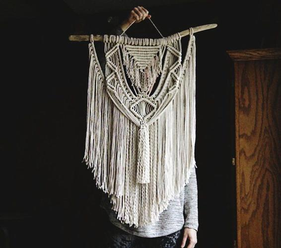 Local artist finds joy weaving together modern macramé, motherhood ...