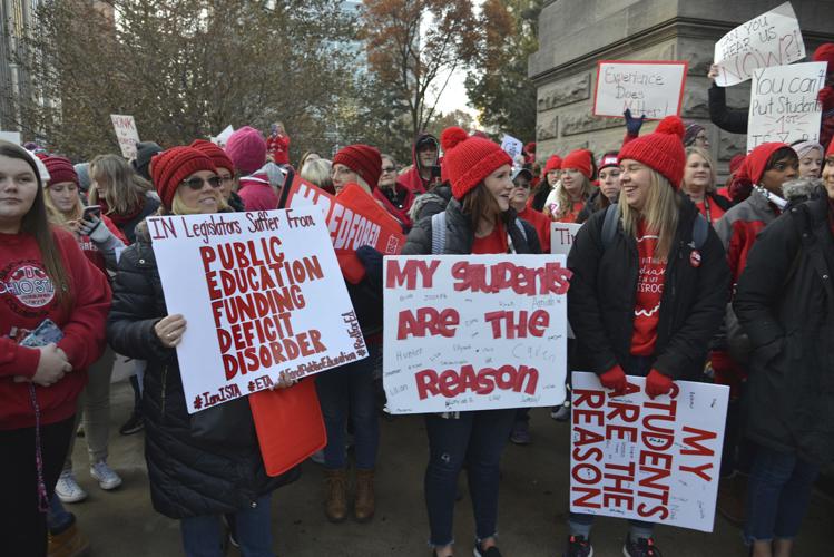 Teachers descend on Indy for Red for Ed day | News | goshennews.com
