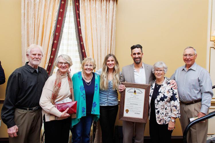 Former Goshen mayor Jeremy Stutsman receives Sagamore of Wabash | News ...