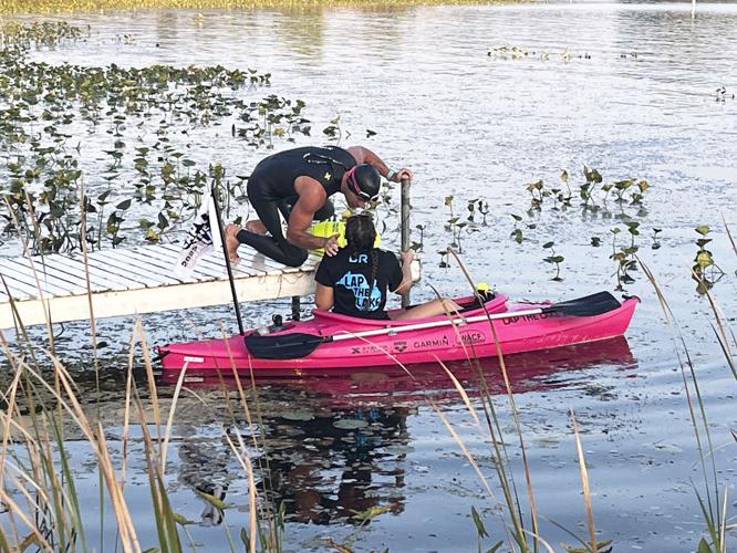 NINE HOURS LATER: Syracuse man swims the shoreline of Lake Wawasee ...