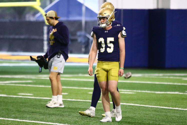 ND FOOTBALL: Spring practice displays a 'massive' line, catching and ...