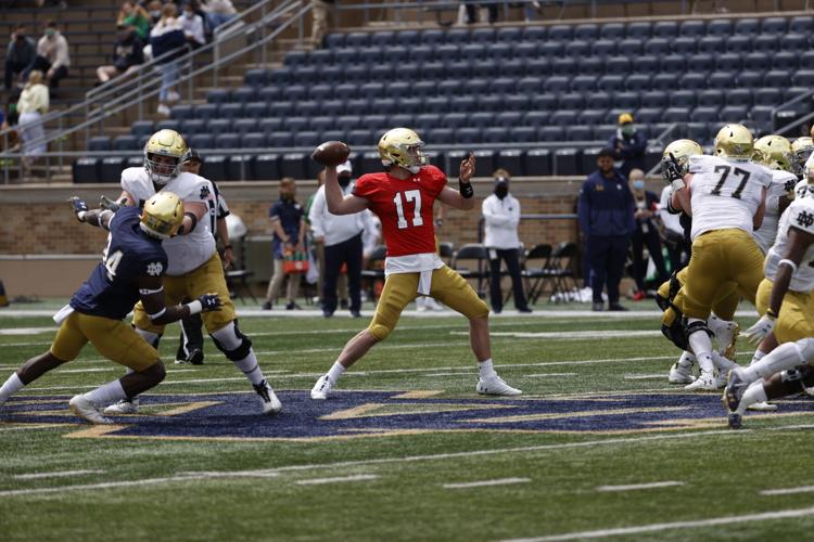 NOTRE DAME FOOTBALL: Buchner leads Blue to victory in Blue-Gold Game ...