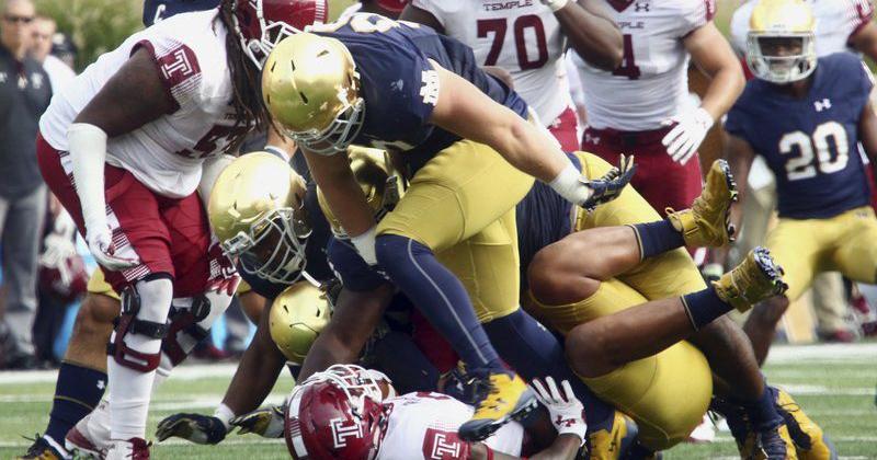 NOTRE DAME FOOTBALL: Jay Hayes is no laughing matter at DE | Local ...
