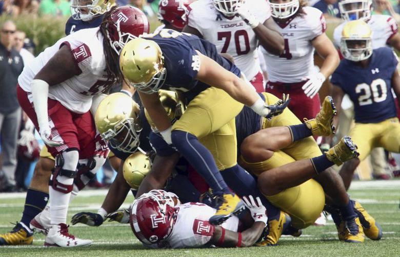 NOTRE DAME FOOTBALL: Jay Hayes is no laughing matter at DE | Local ...
