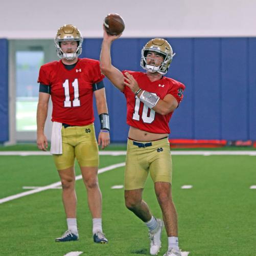 ND FOOTBALL: Pyne, Buchner battling for starting QB role | Sports ...