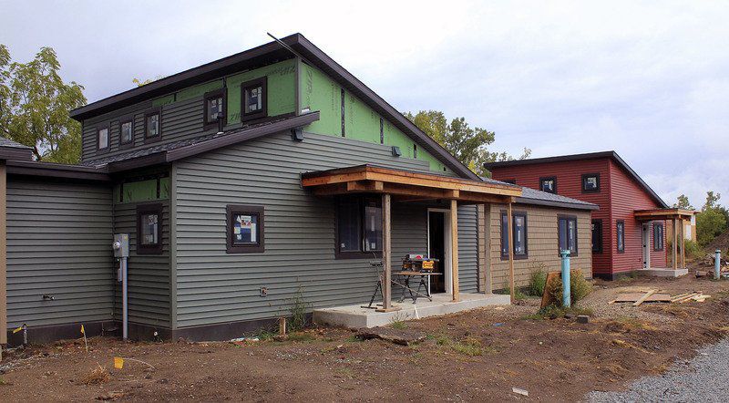 First Goshen co-housing homes under construction | Business ...