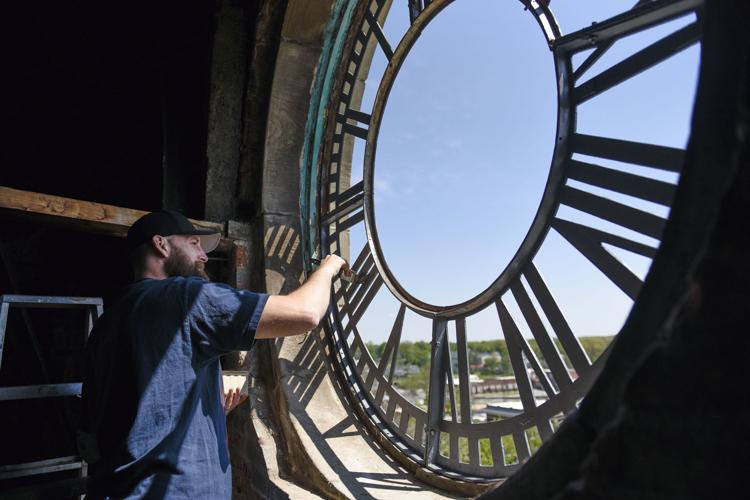 SLIDESHOW: Clock tower face lift | Gallery | goshennews.com