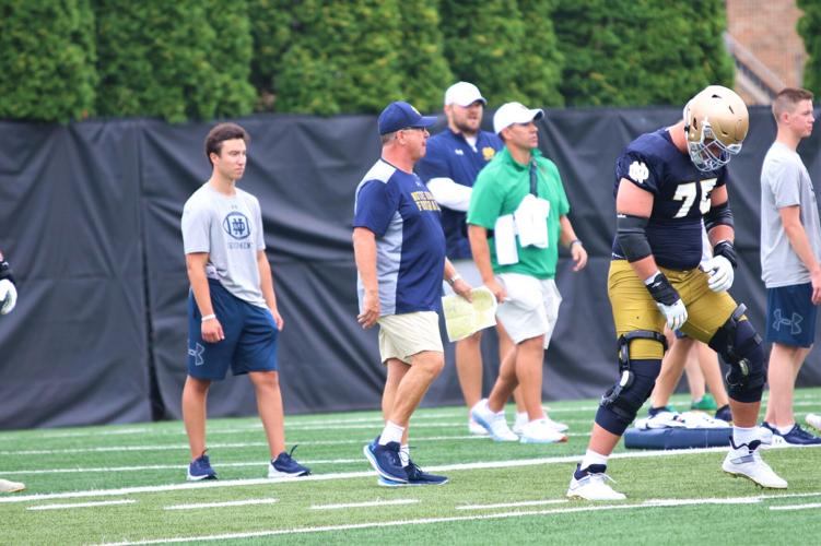 ND FOOTBALL: Veteran line aiming to be offense's greatest asset | Notre ...