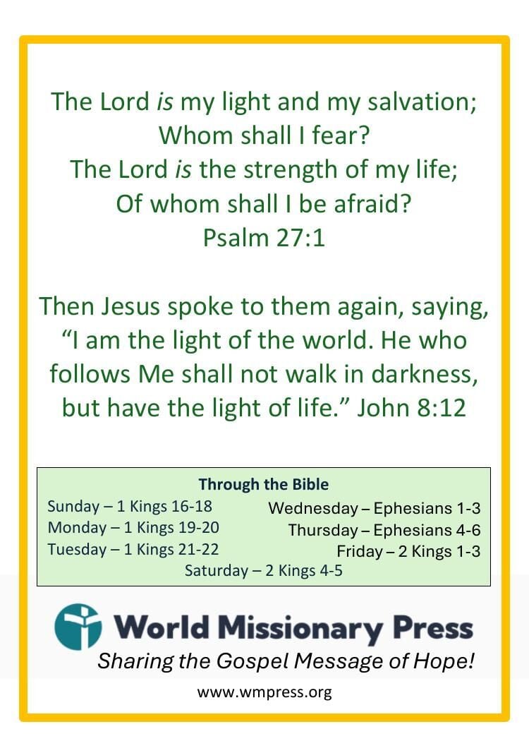 WMP DEVOTIONAL: June 13, 2026 | News | goshennews.com