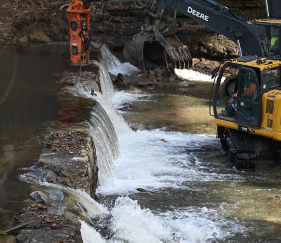 Providence Mill Dam removal underway in Silver Creek | News ...