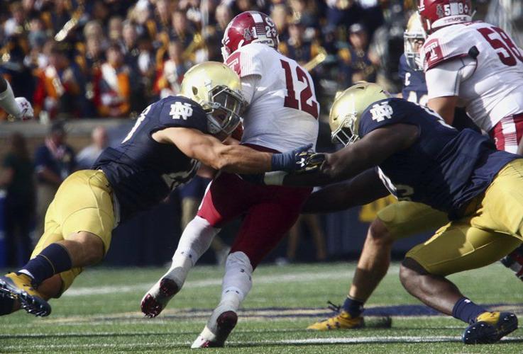NOTRE DAME FOOTBALL: Jay Hayes is no laughing matter at DE | Local ...