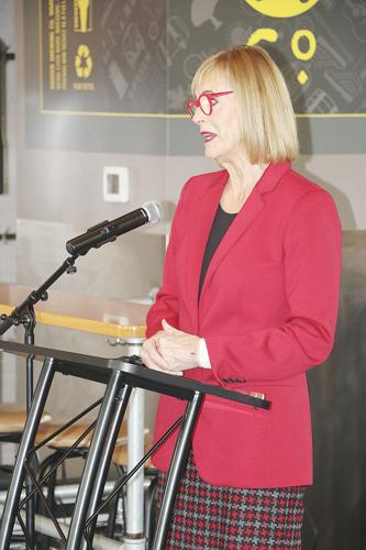 Lt. Governor Suzanne Crouch visits Goshen, takes downtown walking tour ...
