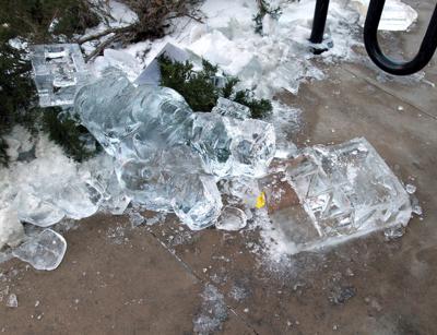 Ice sculptures damaged by vandals | News | goshennews.com