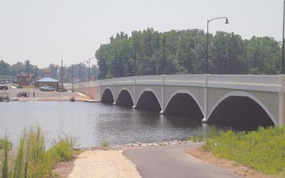 Six Span Bridge opens, sports bike path, restrooms, launch | News ...