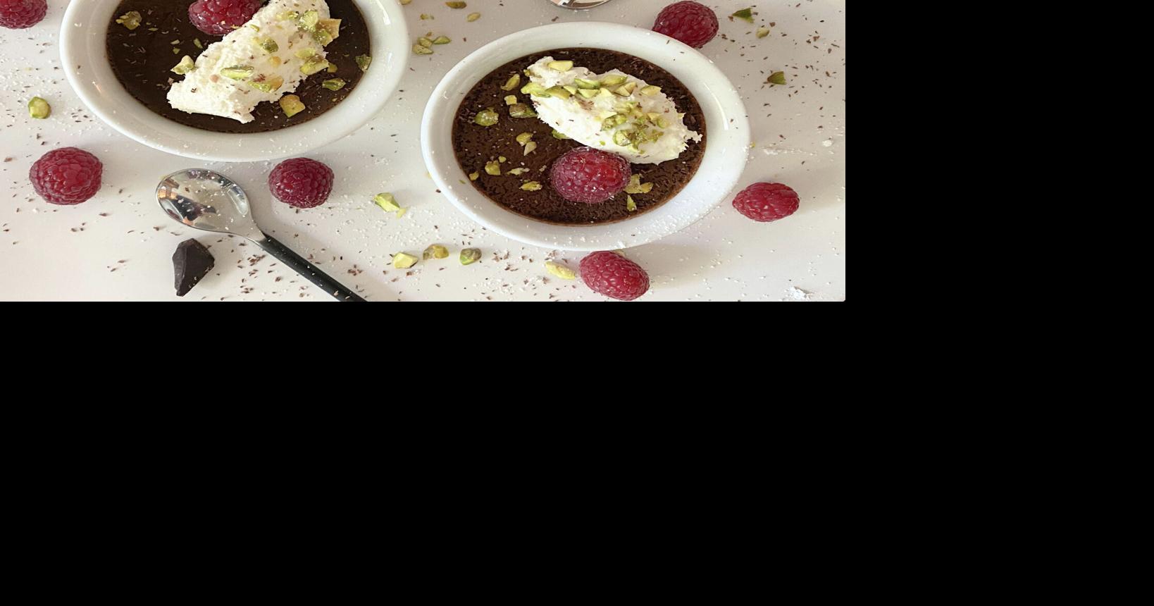 Chocolate Raspberry Pots de Crème | | goshennews.com