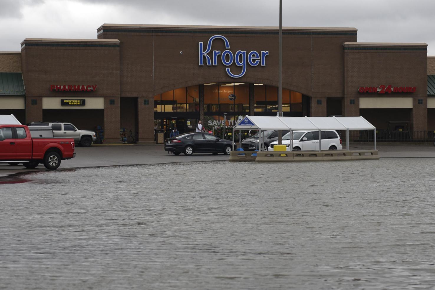 UPDATED: Kroger closed after flooding from 4 inches of rain ...