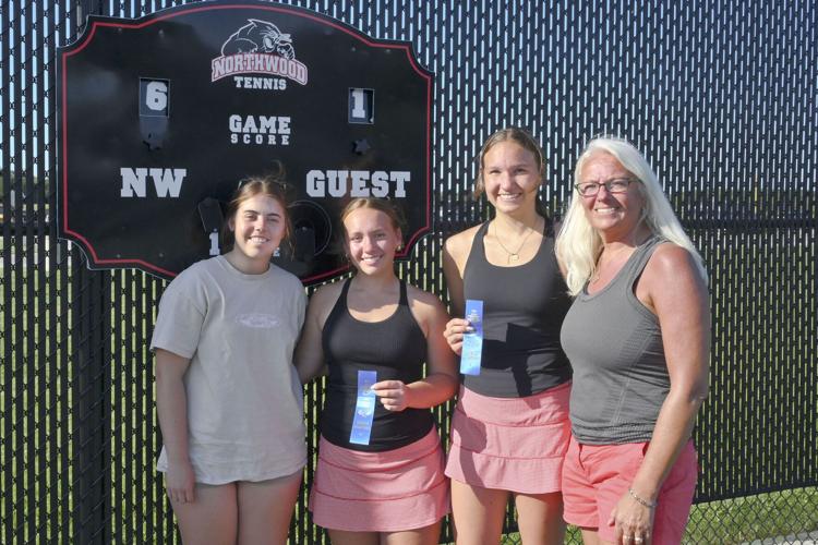 NorthWood girls tennis partners Eden Wiggins and Abigayle Schmucker ...