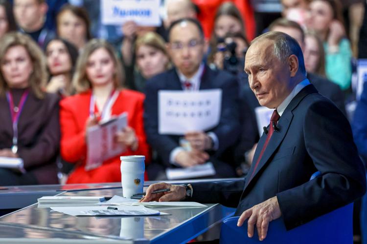 At Putin’s annual news conference, a Russian journalist pops the ...