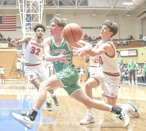 PREP BOYS BASKETBALL: Concord holds off Goshen, Penn advances in narrow ...