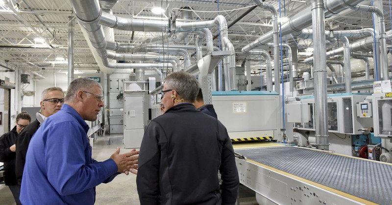 MasterBrand cuts ribbon on new assembly line | Business | goshennews.com