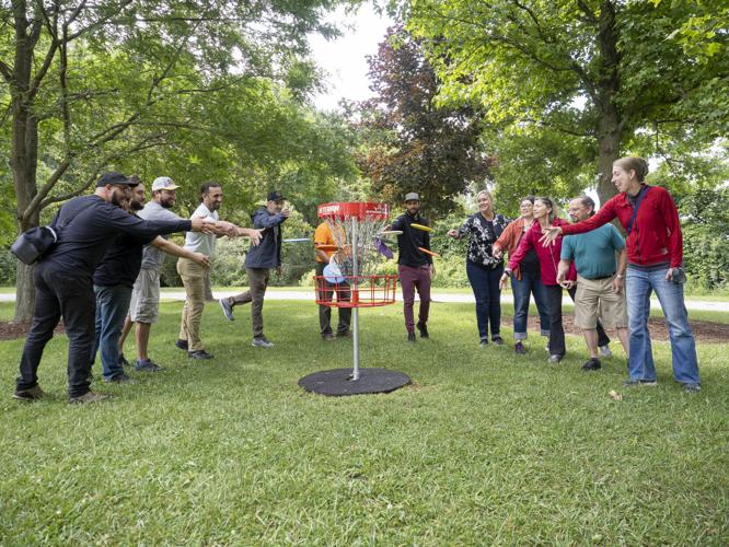 Ribbon cut on disc golf course | News | goshennews.com