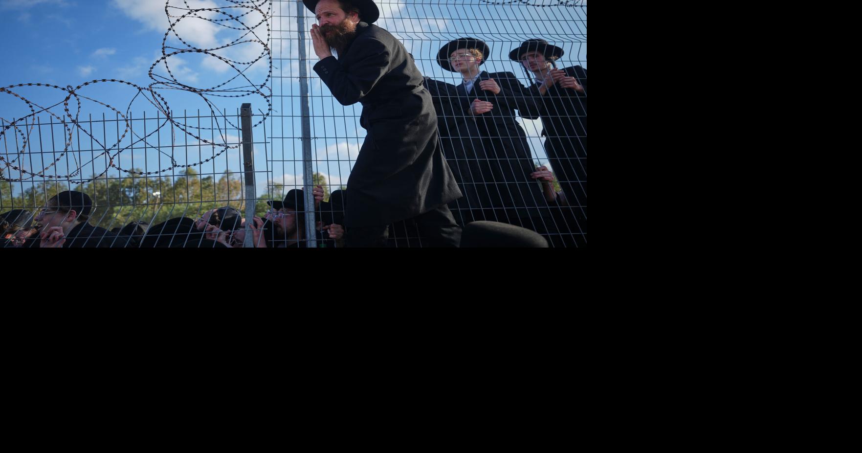Photos of ultra-Orthodox Jews protesting military conscription in ...