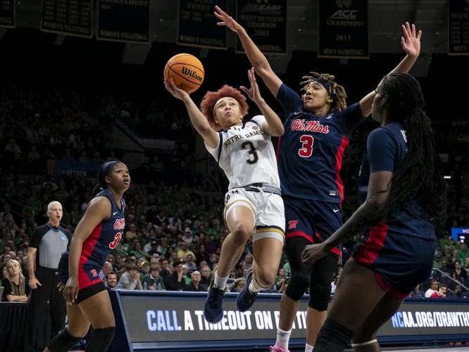 NCAA WOMEN’S TOURNAMENT: Sweet 16-bound Irish advance in Ole Miss ...