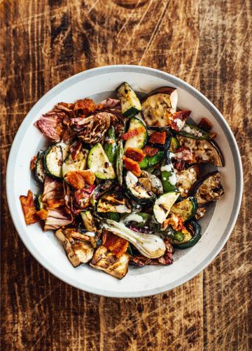 How to grill vegetables and toss them in Isaac Toups’ bacon vinaigrette ...