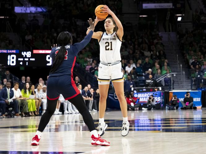 NCAA WOMEN’S TOURNAMENT: Sweet 16-bound Irish advance in Ole Miss ...