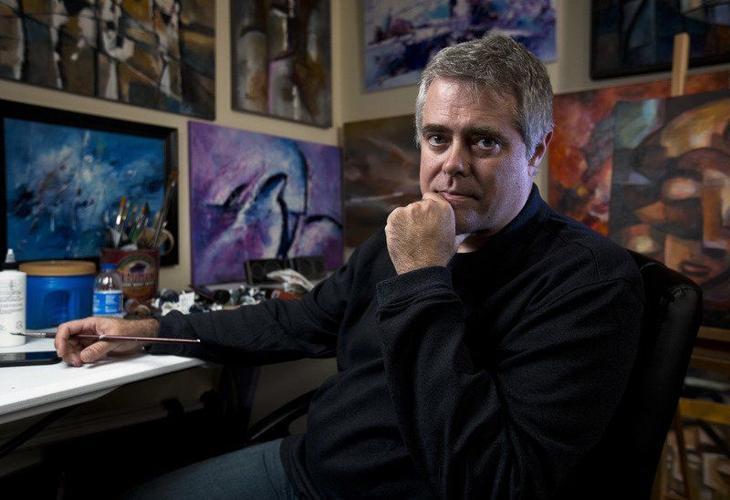 Award-winning painter creates abstracts that 'express the human spirit ...