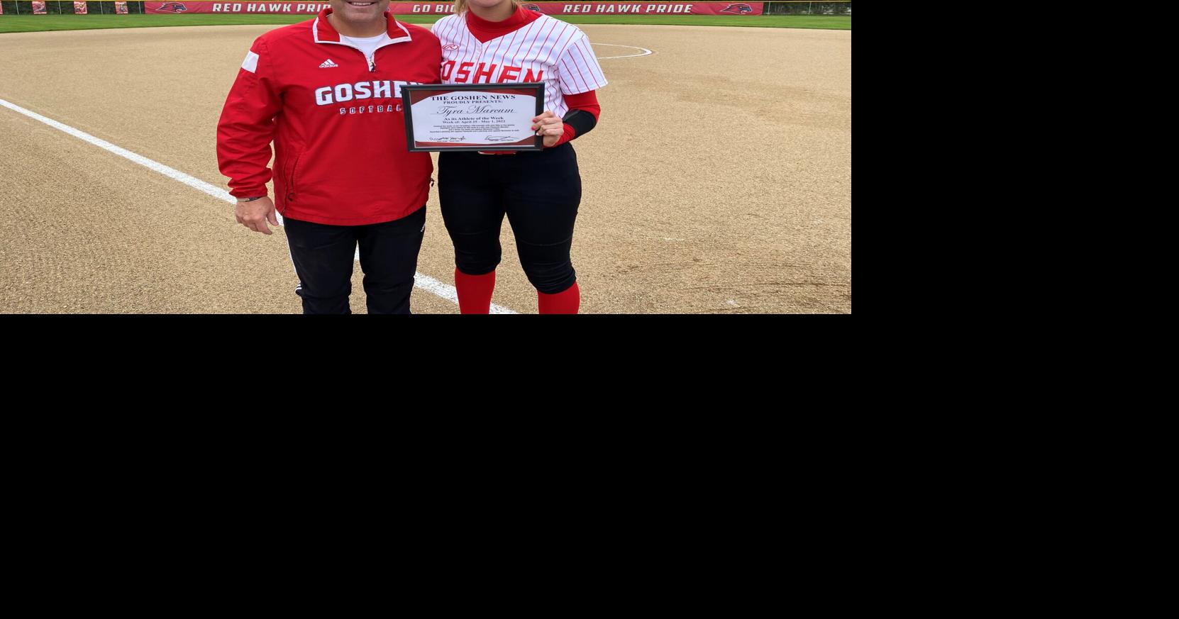 Goshen's Tyra Marcum wins TGN Athlete of the Week Award (April 25 - May ...