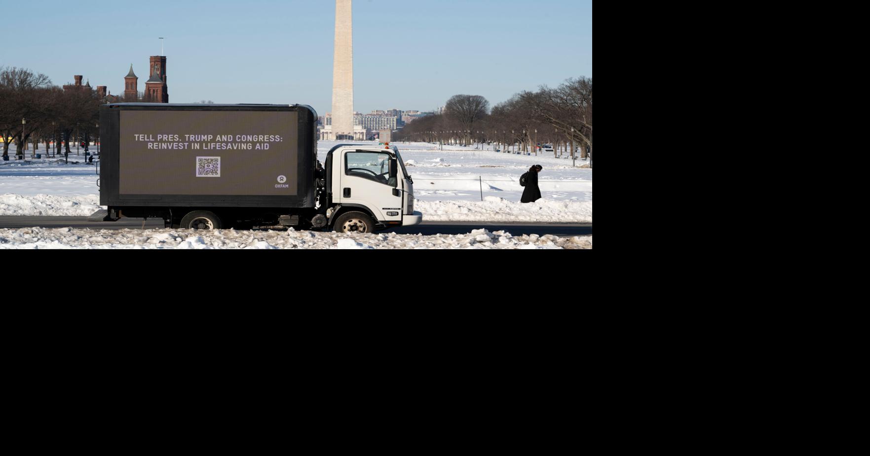 Oxfam America Mobile Billboard: One year of Trump's aid cuts | National ...