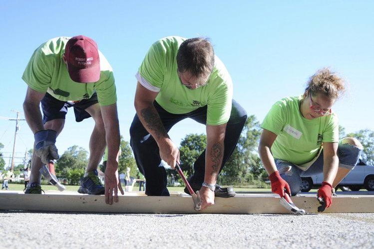 Habitat For Humanity volunteers come together to build home for Elkhart ...