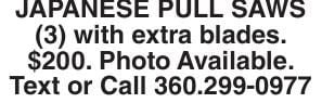 JAPANESE PULL SAWS (3) with extra | Home & Garden Tools | goskagit.com