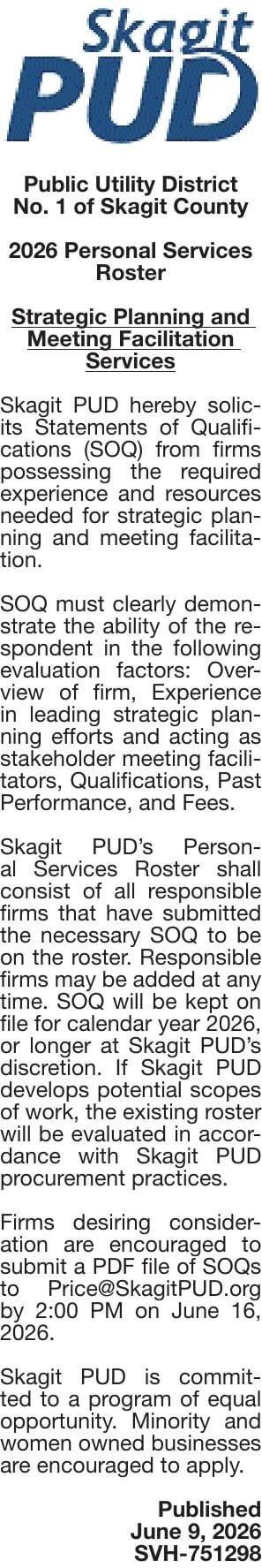 SVH75129 - 2026 Personal Services Roster | Legal Announcements ...