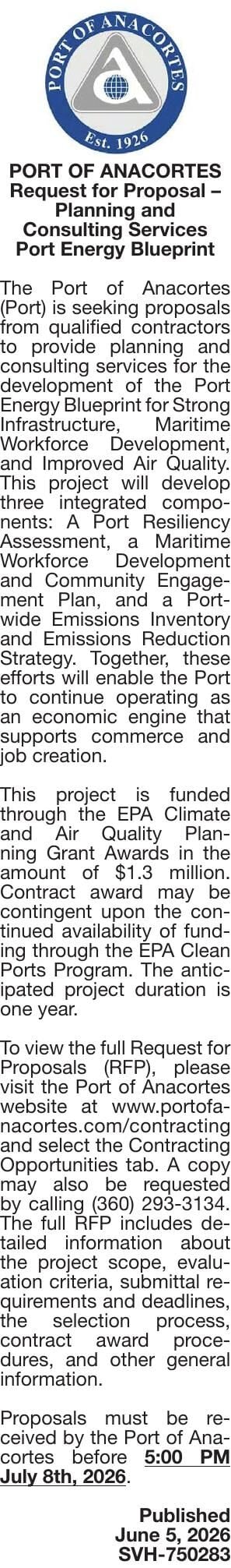 SVH-750283 Port Energy Blueprint | Legal Announcements | goskagit.com