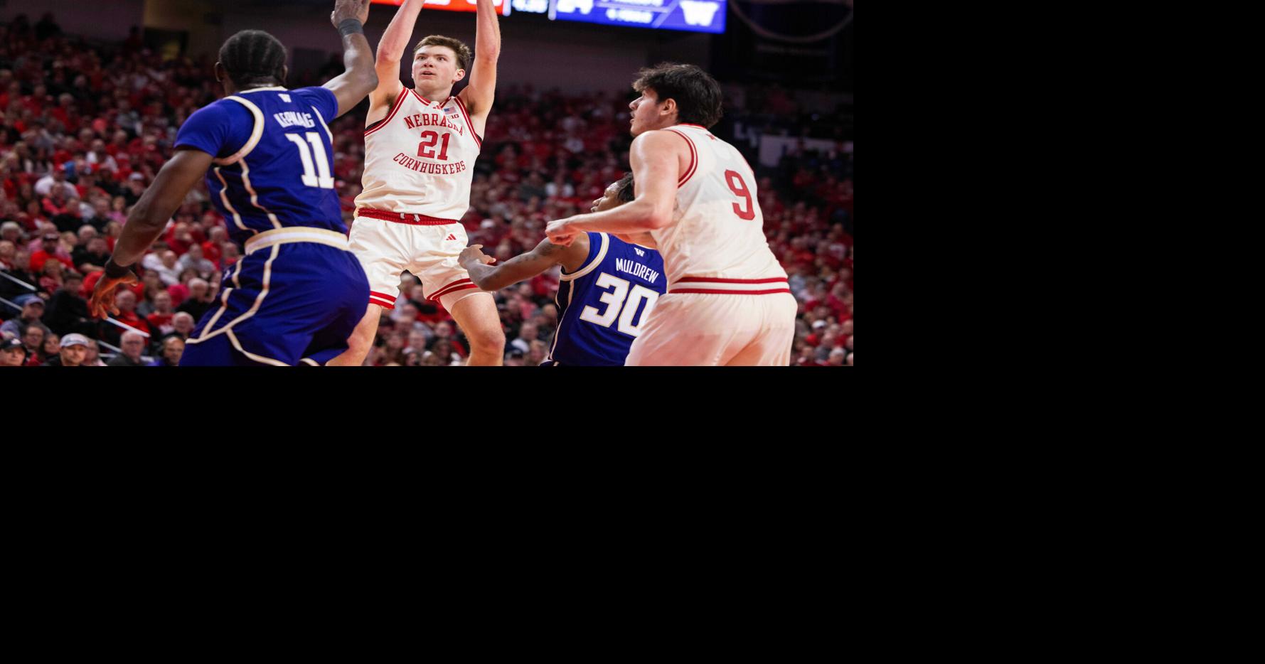 No. 7 Nebraska beats Washington 76-66 to extend its winning streak to ...