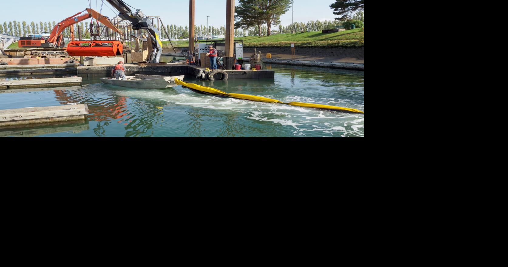 Custom machine dredging at La Conner Marina | News | goskagit.com