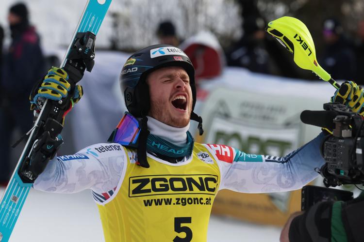 U.S.-born Atle Lie McGrath takes World Cup slalom win from Olympic ...