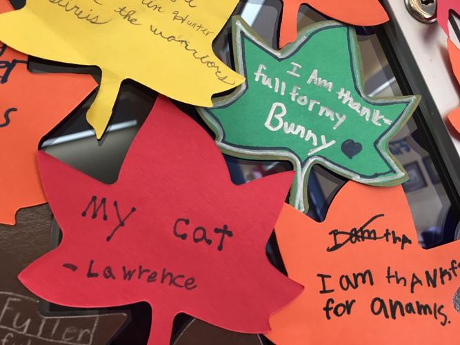 Tree collects messages of thankfulness at school | Arts And Community ...