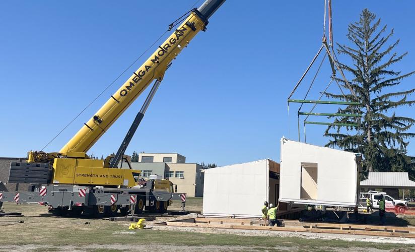 Modular building placed at Evergreen Elementary School | Education ...