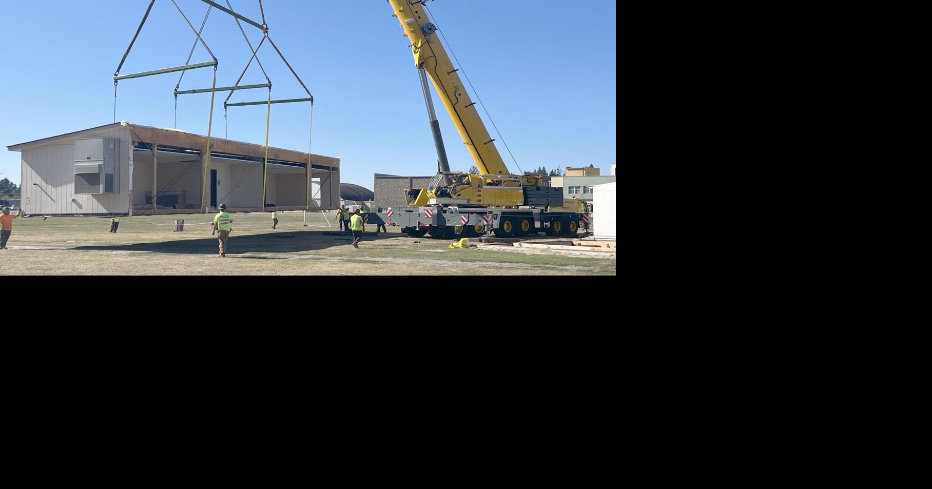 Modular building placed at Evergreen Elementary School | Education ...