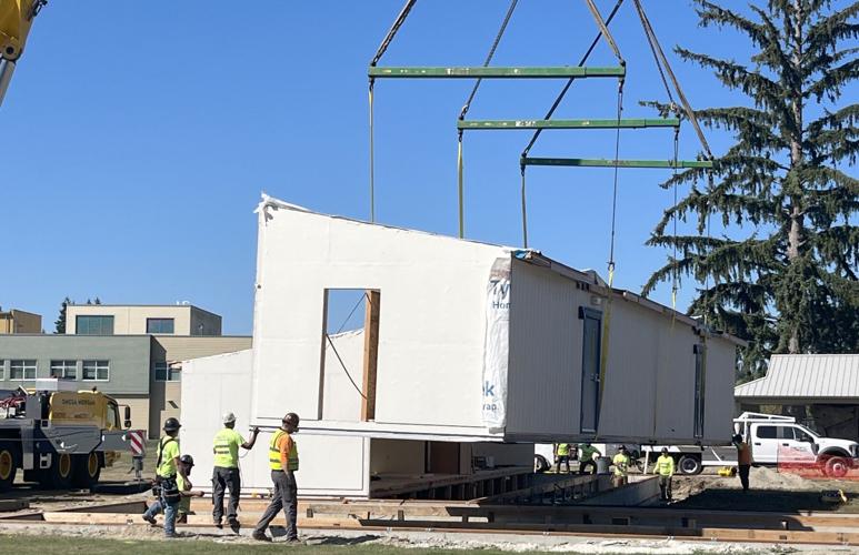 Modular building placed at Evergreen Elementary School | Education ...
