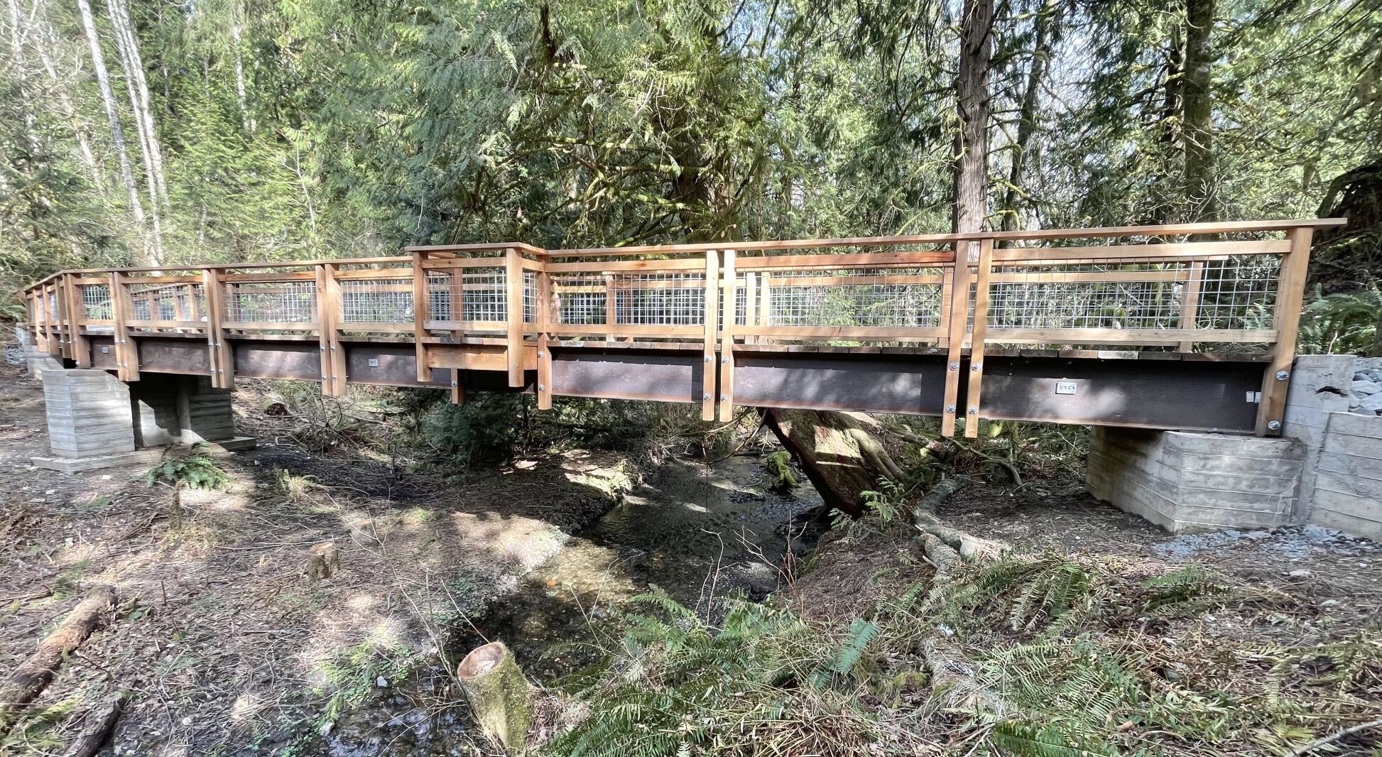 New bridge connects pair of trails in Northern State Recreation Area ...