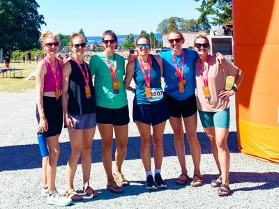 Six moms enjoy their day off by winning 60-mile relay race | News ...