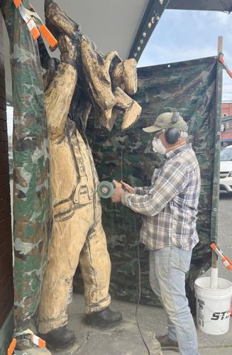 Loggerodeo has downtown chain saw carvings restored | Local News ...