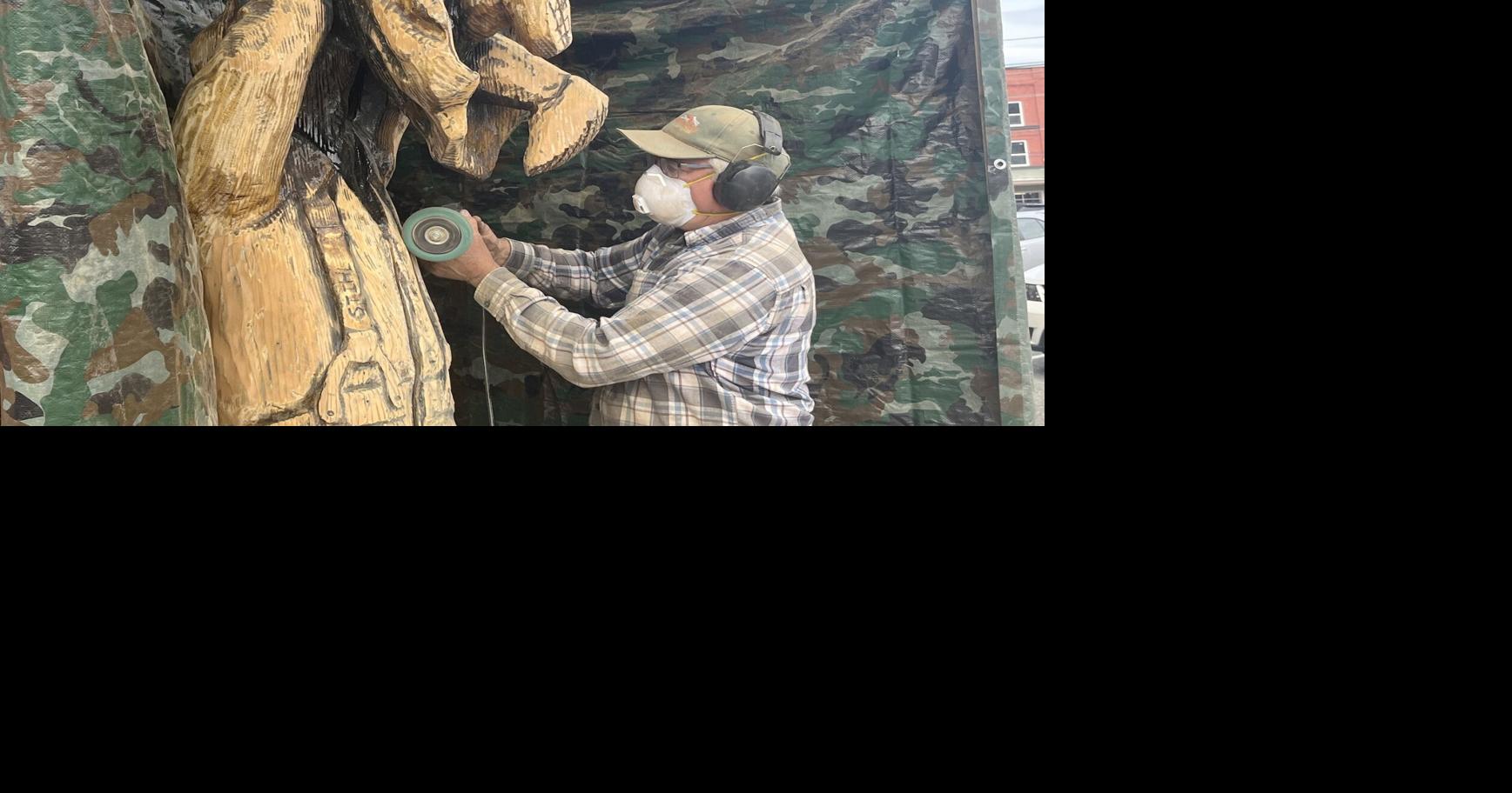 Loggerodeo has downtown chain saw carvings restored | Local News ...