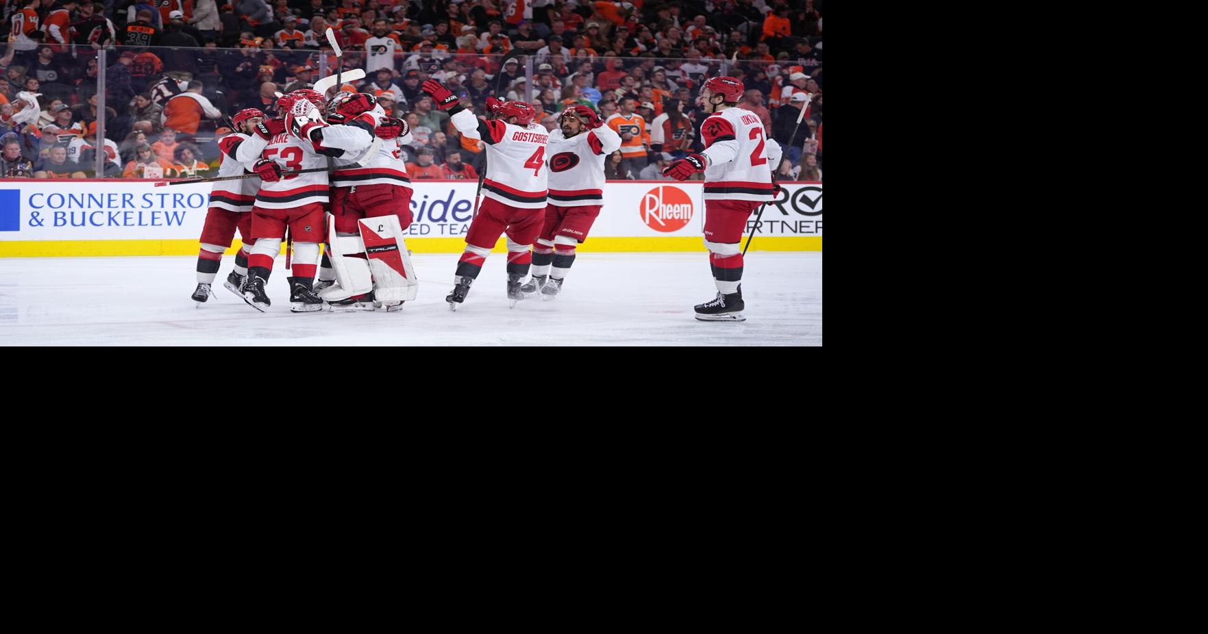 The Carolina Hurricanes are rolling in the NHL playoffs. Next is ...