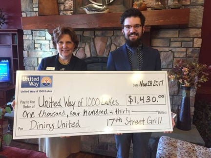 Restaurants teamed up to support United Way of 1000 Lakes | Free Press ...