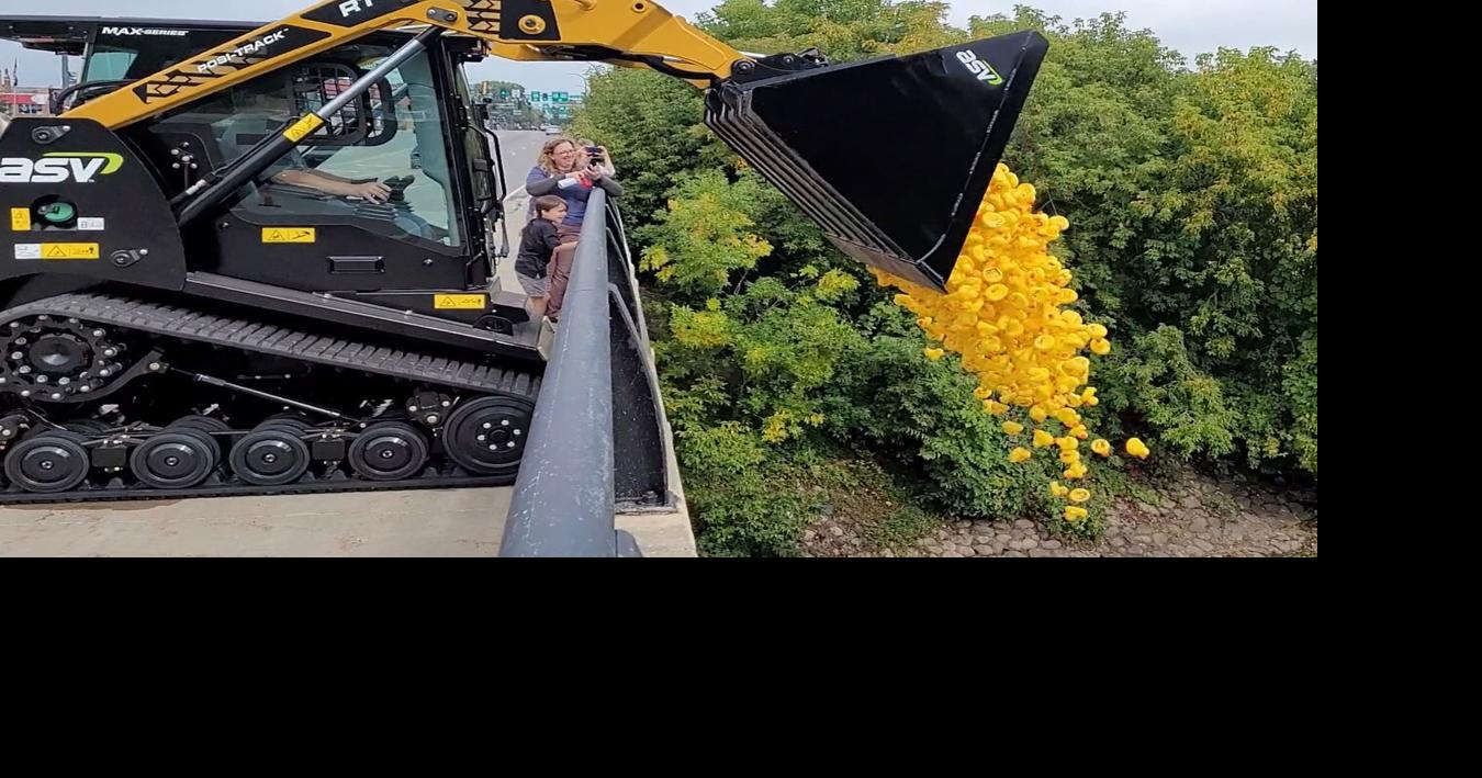 Hundreds of rubber ducks dropped into Mississippi for the Duck Drop ...